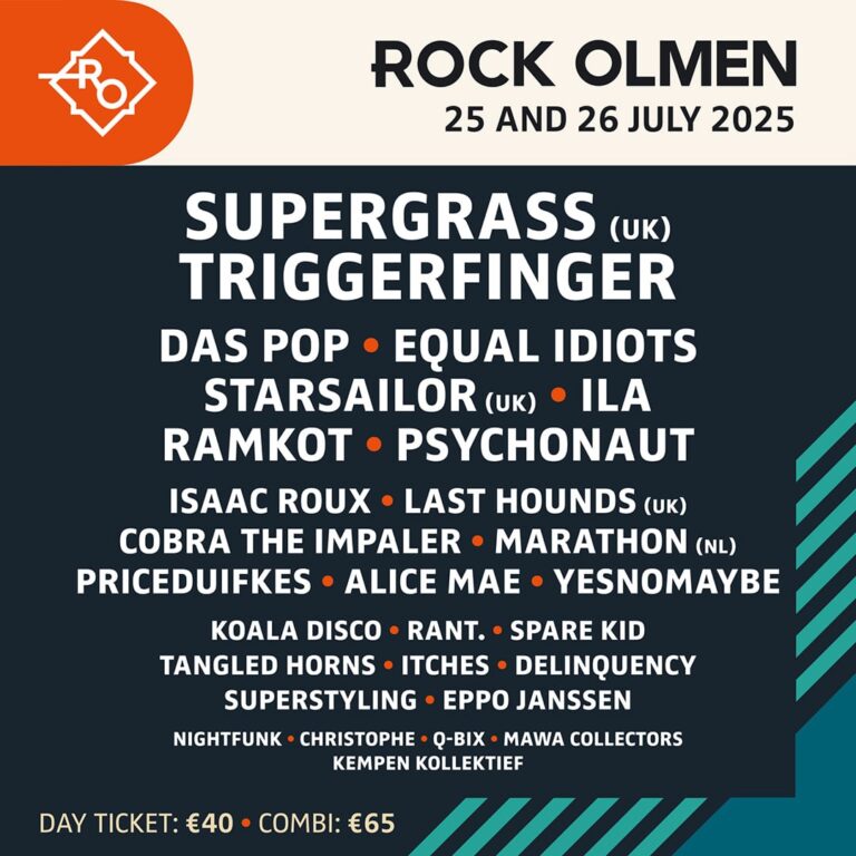 Rock Olmen lost de volledige line-up, met onder andere Supergrass ...